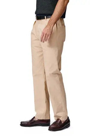 AUBIN Mareham Relaxed Fit Suit Trousers - Sand