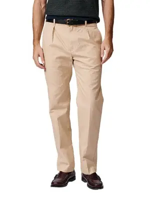 Aubin Mareham Relaxed Fit Suit Trousers - Sand