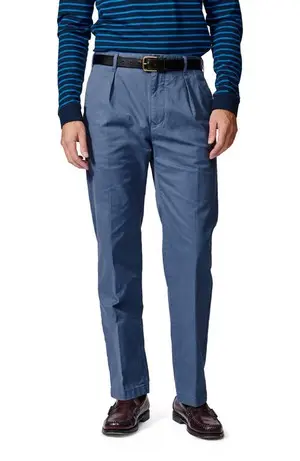 Aubin Mareham Relaxed Fit Suit Trousers - Washed Blue