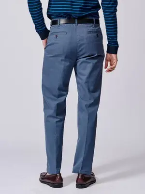 Aubin Mareham Relaxed Fit Suit Trousers - Washed Blue