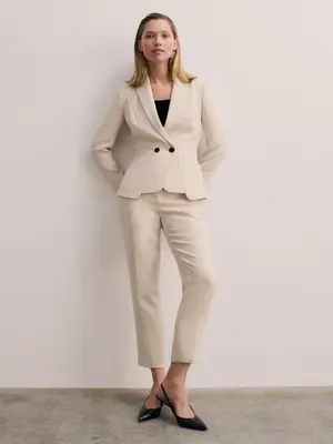 The Fold Caselle Doppio Crepe Blazer