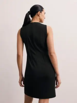 The Fold Sanmero Crepe Shift Dress