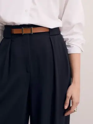 The Fold Clever Crepe Lyon Palazzo Trousers