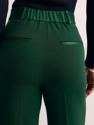 The Fold Adelaide Wide-leg Tailored Trousers - Green