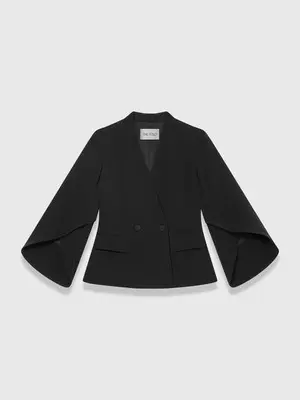 The Fold Clever Crepe Ansdell Blazer - Black