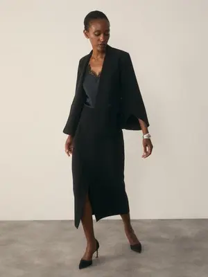 The Fold Clever Crepe Ansdell Blazer - Black