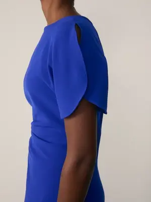 The Fold Salerno Midi Dress - Blue