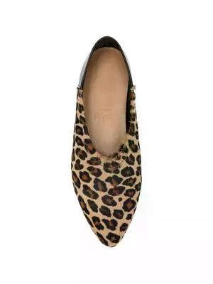BABÚ MILANO Leopard-print Ballet Flats
