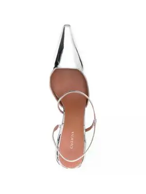 CASTAGNA Pointed-toe Heeled Pumps - Silver