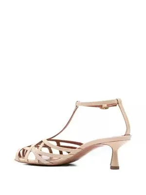 CASTAGNA Buckle-strap Heeled Sandals - Neutrals