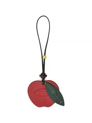TOD'S Apple-charm Keyring - Red