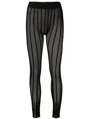 Issey Miyake Striped Mesh Leggings
