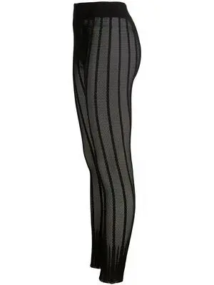Issey Miyake Striped Mesh Leggings