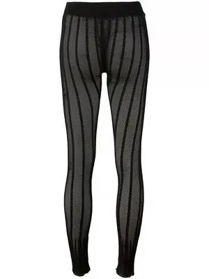 Issey Miyake Striped Mesh Leggings