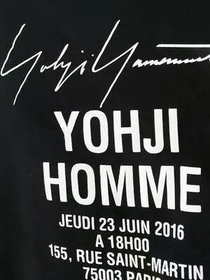 Yohji Yamamoto Logo Print Sweatshirt