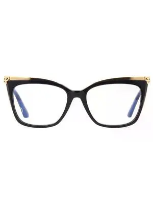 Cartier Cat Eye Frame Glasses - Black