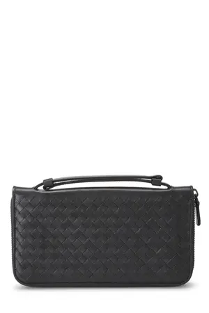 Bottega Veneta Intrecciato Zip Around Travel Organizer