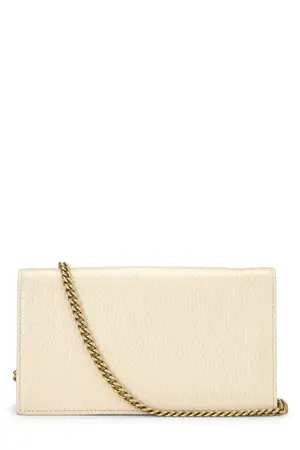 Gucci Leather Gg Marmont Crossbody Bag