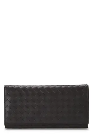 Bottega Veneta Intrecciato Long Wallet - Brown