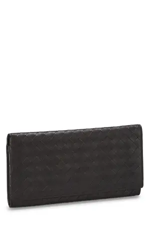 Bottega Veneta Intrecciato Long Wallet - Brown
