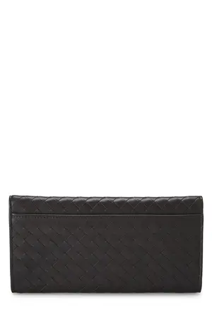 Bottega Veneta Intrecciato Long Wallet - Brown