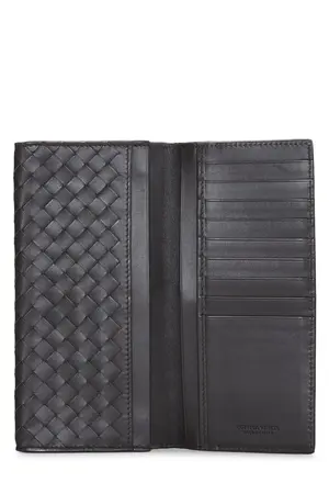 Bottega Veneta Intrecciato Long Wallet - Brown