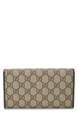 Gucci Gg Supreme Canvas Continental Wallet