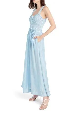 FAVORITE DAUGHTER Pintuck Sleeveless Maxi Dress - Sky Blue