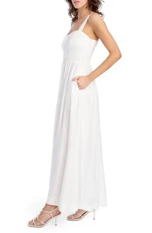 FAVORITE DAUGHTER Pintuck Sleeveless Maxi Dress