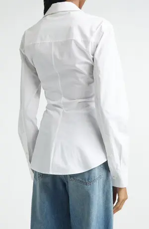 Alexander Wang Ruched Knit Zip Top