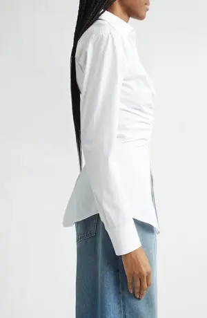 Alexander Wang Ruched Knit Zip Top