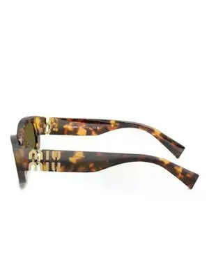 Miu Miu Logo-lettering Tinted Sunglasses