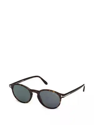 TOM FORD Prescott Round-frame Sunglasses - Brown