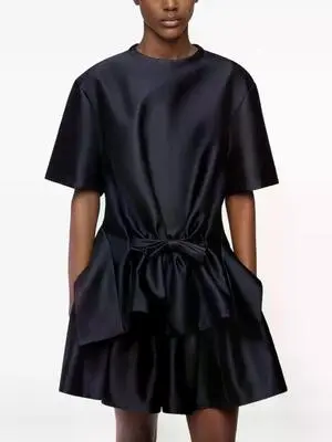 Rabanne Bow Short-sleeved Top - Black