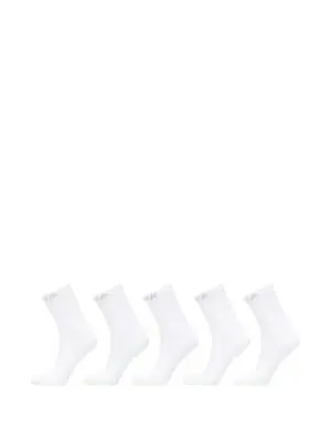 CRAFT Ribbed Crew Socks - White