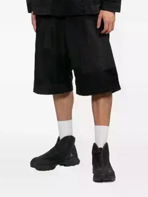 Comme Des Garçons Patchwork Shorts - Black
