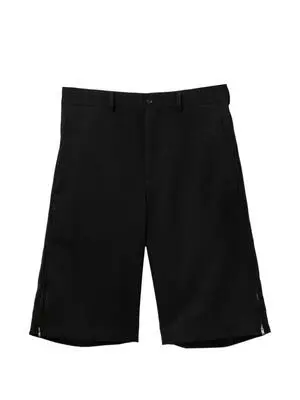 Comme Des Garçons Zip-detail Wool Shorts
