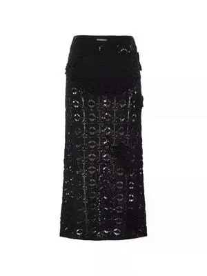 Pinko Crochet-effect Maxi Skirt