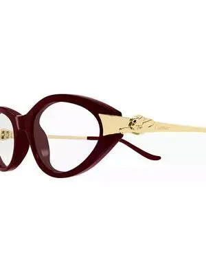 Cartier Oval-frame Eyeglasses - Red