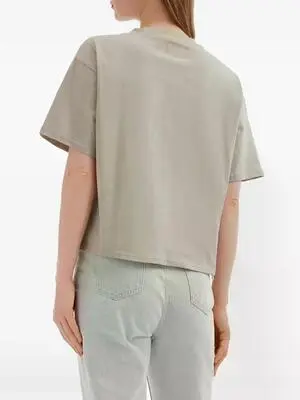 MUSIUM DIV. Bow-embroidered T-shirt - Neutrals