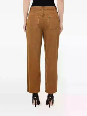 Liu Jo Raw-hem Trousers - Brown