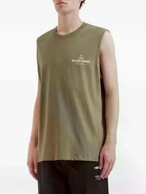 FINGERCROXX Printed Sleeveless Top