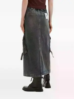MUSIUM DIV. Cargo-pocket Midi Skirt - Blue