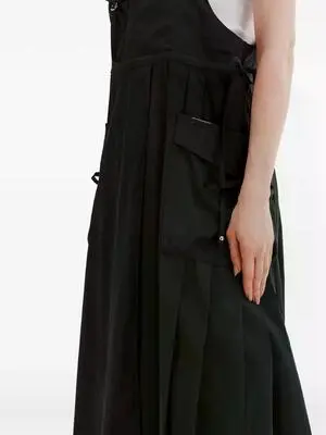 MUSIUM DIV. Pleated Midi Dress - Black