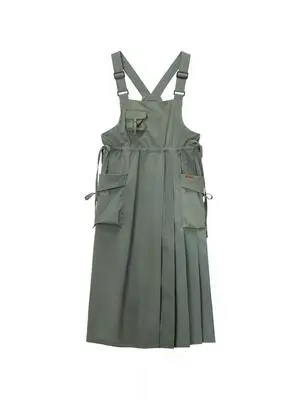MUSIUM DIV. Pockets Pleated Midi Dress - Green