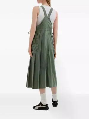 MUSIUM DIV. Pockets Pleated Midi Dress - Green