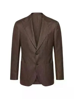 LUIGI BIANCHI MANTOVA Wool Blazer - Brown