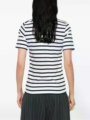 ALPHA TAURI Jali Striped T-shirt - Blue
