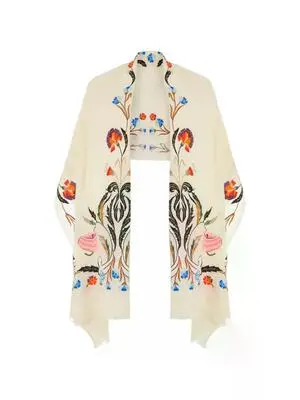 TEMPERLEY LONDON Embroidered Scarf - Neutrals