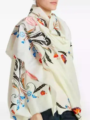 TEMPERLEY LONDON Embroidered Scarf - Neutrals